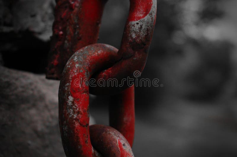 Red chain stock photo. Image of hand, carving, black - 272578080