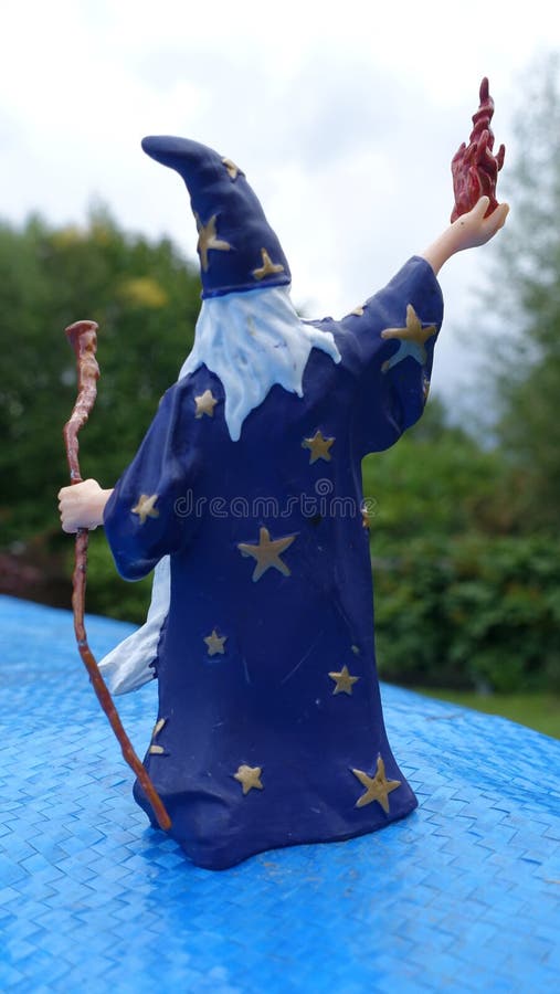 Photograph Representing Merlin the Magician Stock Image - Image of ...