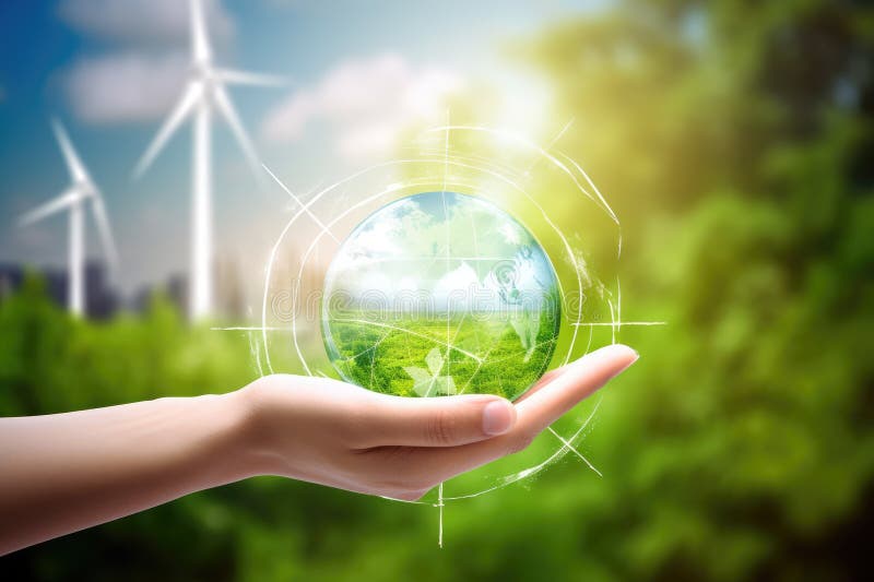 Alternative Energy Sources and Energy Efficiency. Generative AI Stock ...