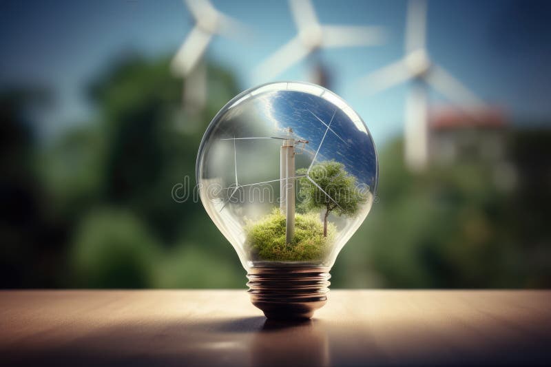 Alternative Energy Sources and Energy Efficiency. Generative AI Stock ...