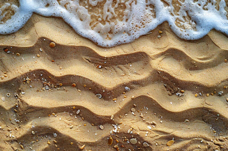 Photograph of Sand Texture Background, Top View of Beach Sand with ...