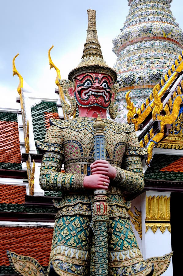 Photograph Of A Statue Of Guardian Stock Image - Image of home ...