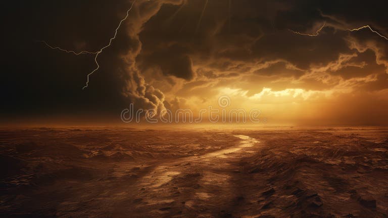 Photograph Storm Clouds Sun Stock Illustration - Illustration of golden ...