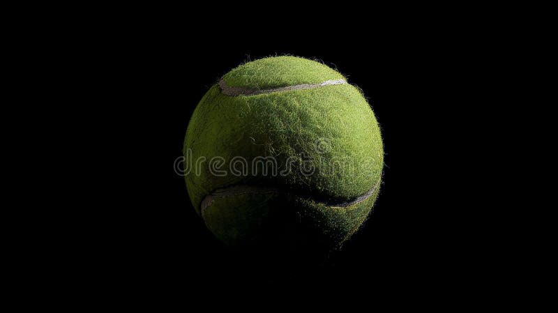 Photograph of a Tennis Ball Isolated without Shadow Stock Image - Image ...