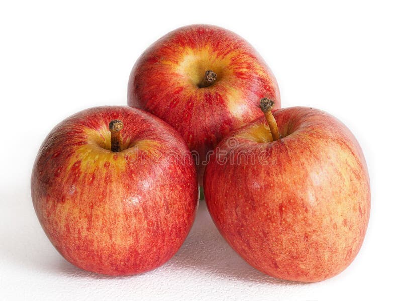 Photograph of Three Red Apples Stock Image - Image of detail, fresh ...