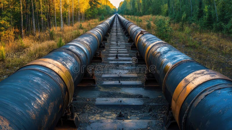 Train Track with Pipes stock photo. Image of steel, train - 379473844