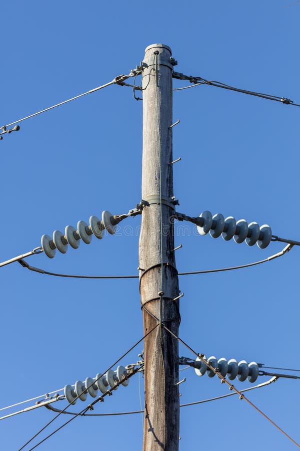 Photograph of a Transmission Line Cable System and Assembly Stock Photo ...