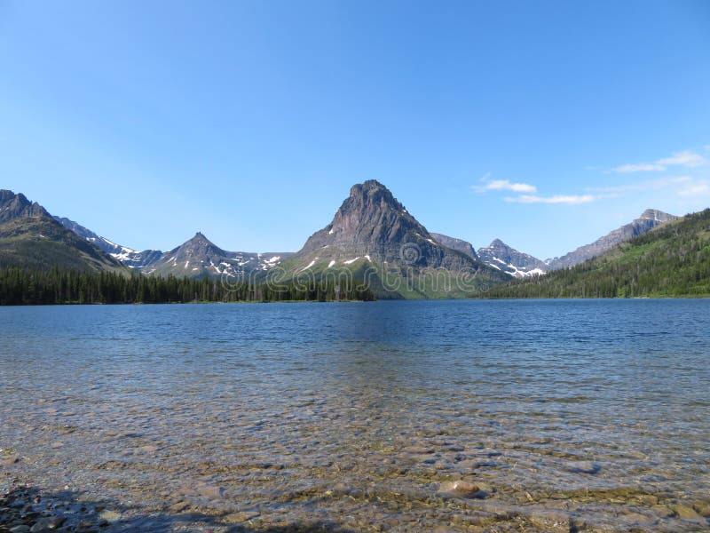 Two Medicine Lake in Glacier National Park in Montana Stock Photo ... Two Medicine Lake in Glacier National Park in Montana Stock Photo ...