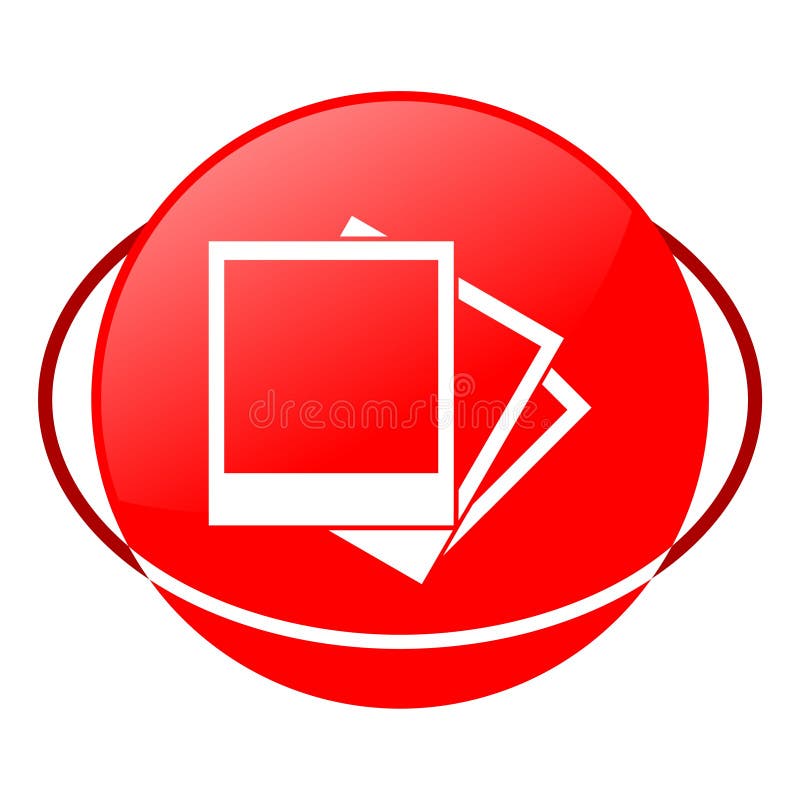 Photograph Vector Illustration, Red Icon Stock Vector - Illustration of ...