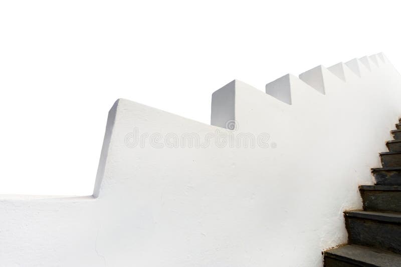 White Steps. Isolated Image. a Simple and Clean Architectural Image ...