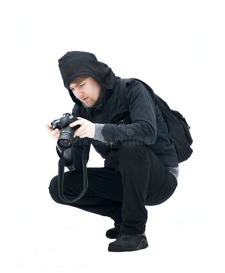 Photographer stock photo. Image of hood, photographer - 13530170