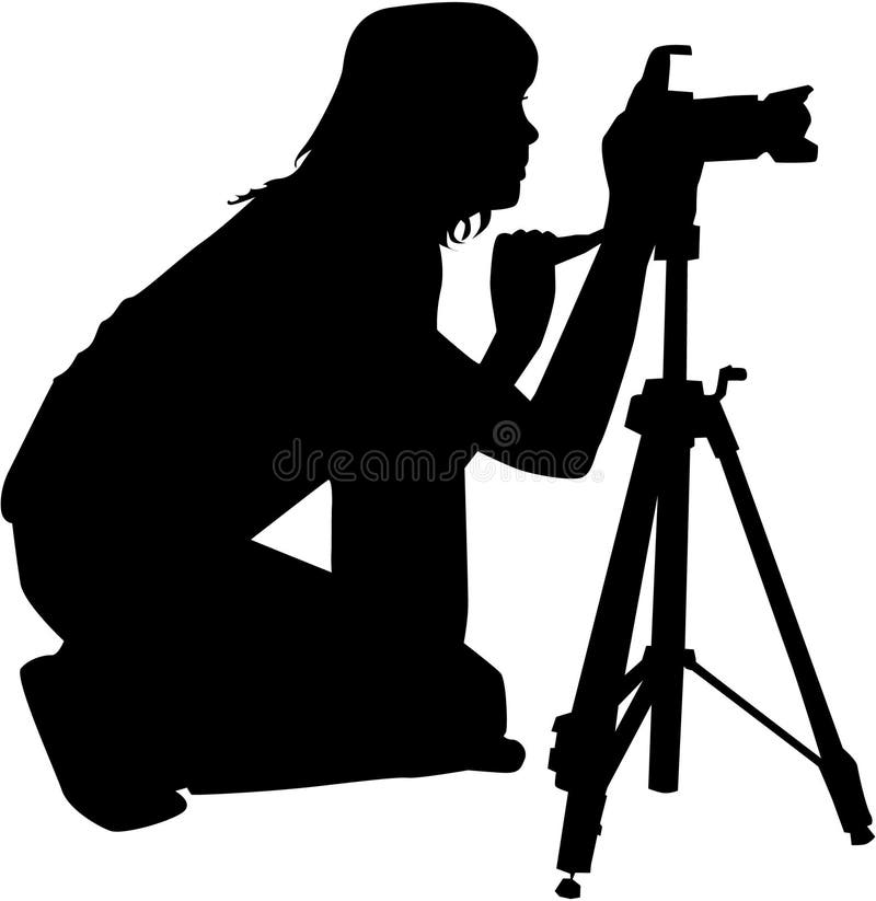 Sketch of Photographer stock vector. Illustration of photographer ...