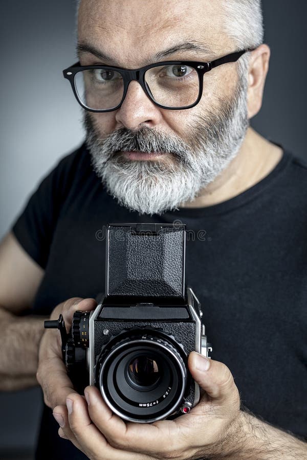 Photographer with camera stock photo. Image of studio - 95955460