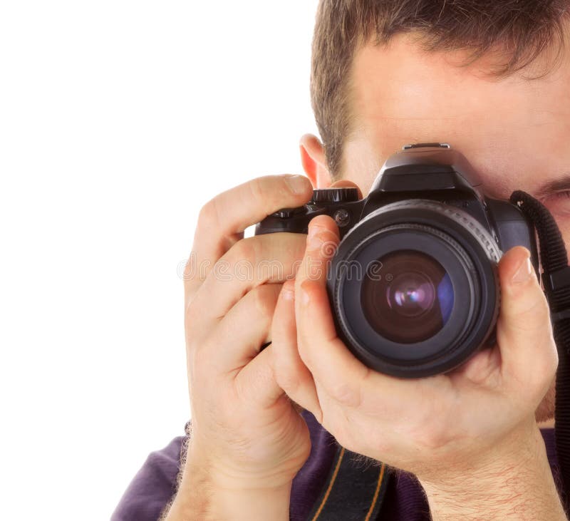 Photographer with camera stock photo. Image of human - 172781848