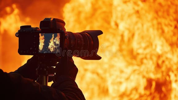 Photographer Captures Intense Fire with Camera, Dramatic Inferno ...