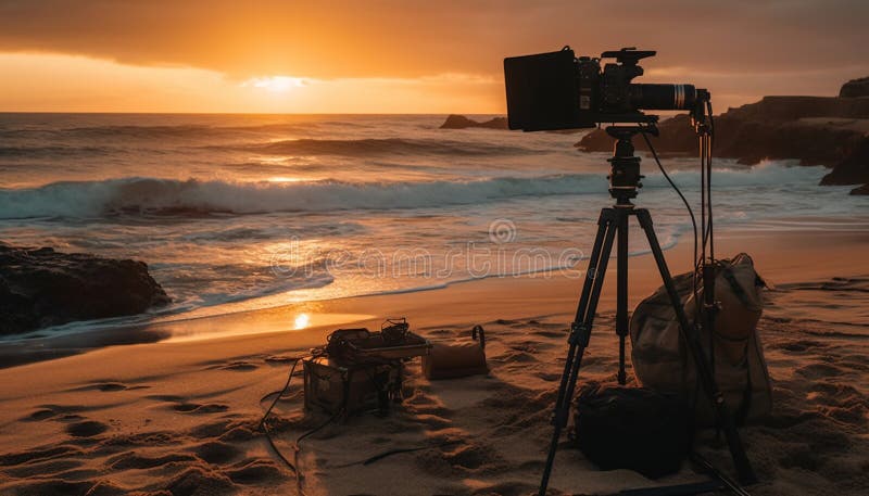 Photographer Captures Stunning Sunset Over Coastline with Canon Camera ...