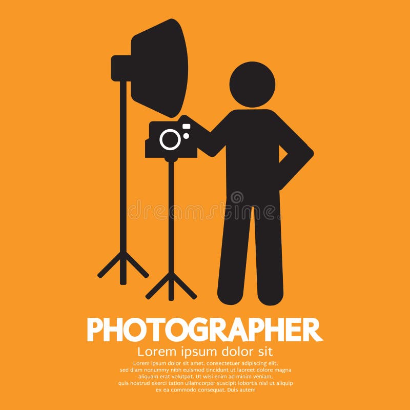 Photographer Graphic Symbol Stock Vector - Illustration of photographer ...