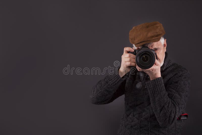 Photographer stock photo. Image of concepts, facial, gray - 39589044