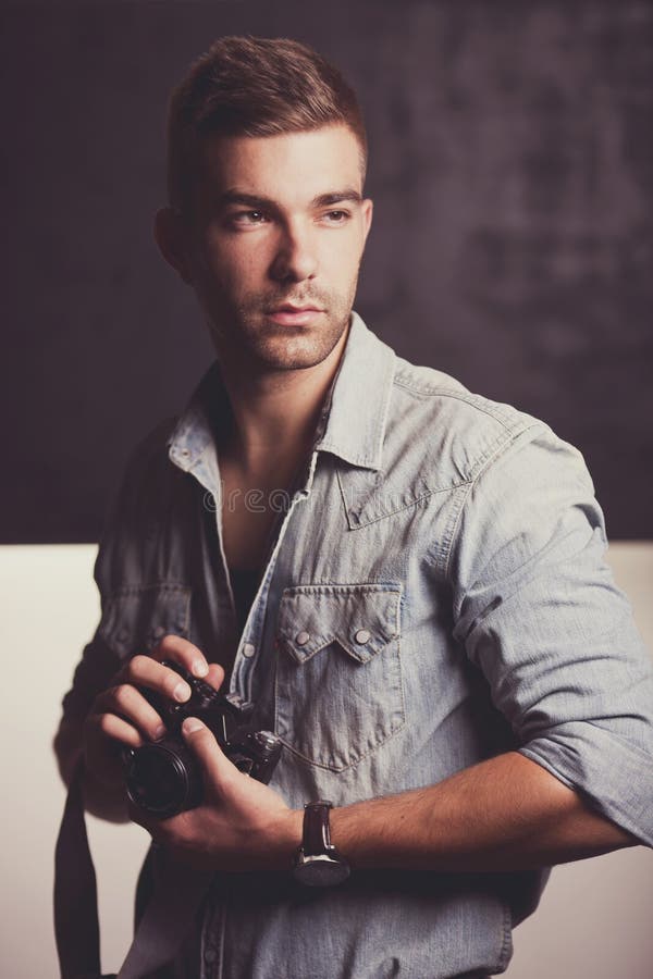 Photographer stock photo. Image of handsome, photographer - 34572524
