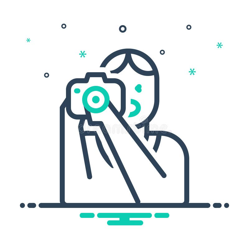Mix Icon for Photographer, Photo and Camera Stock Vector - Illustration ...