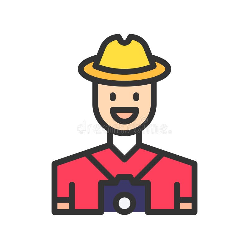 Photographer Male Icon Image. Stock Vector - Illustration of icon ...