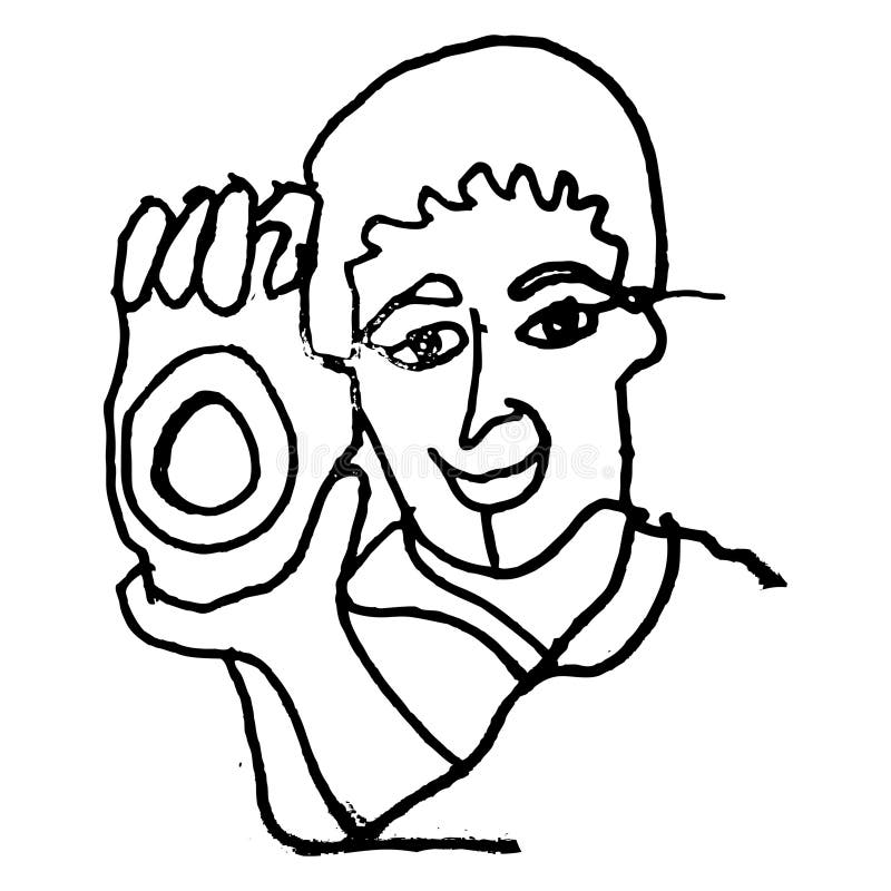 Photographer Man, Simple Hand Draw Sketch Vector, Isolated on White ... Photographer Man, Simple Hand Draw Sketch Vector, Isolated on White ...