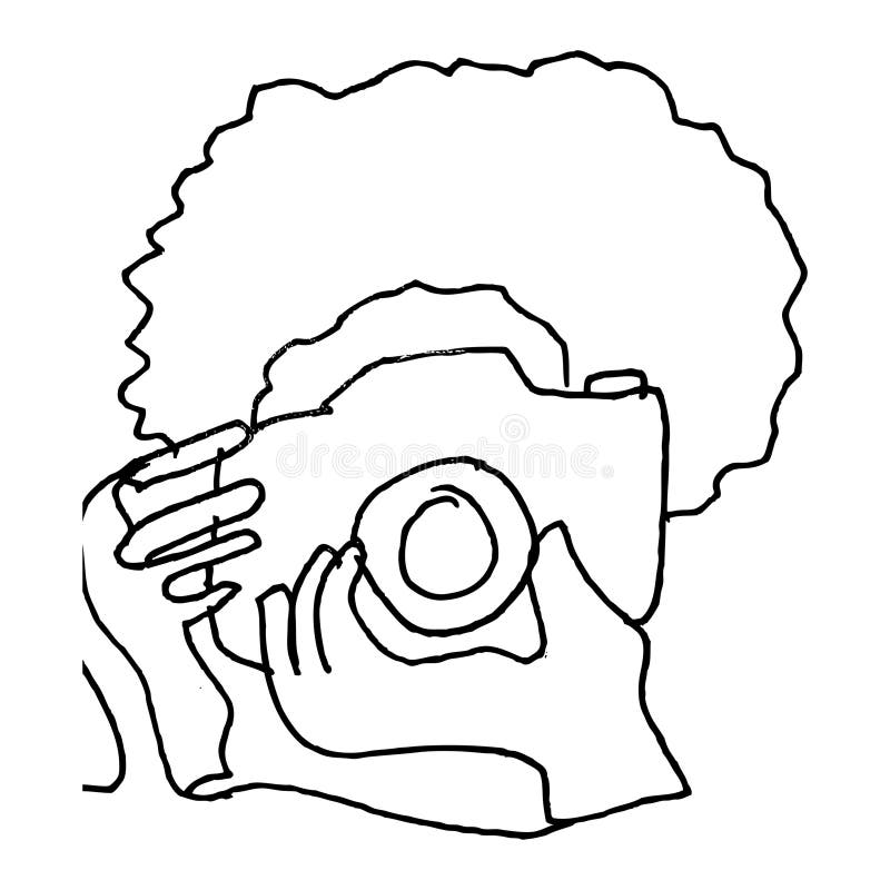Photographer Man, Simple Hand Draw Sketch Vector, Isolated on White ... Photographer Man, Simple Hand Draw Sketch Vector, Isolated on White ...
