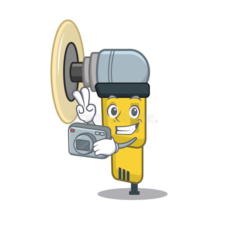 Photographer Pneumatic Sander Isolated with the Cartoon Stock Vector ...