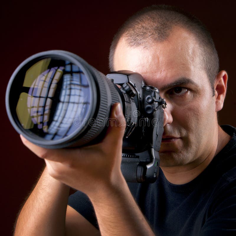 Photographer portrait stock photo. Image of light, caucasian - 23326874