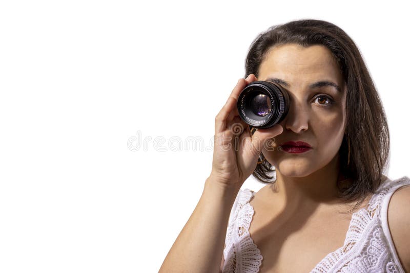 Photographer Posing As a Model with His Camera Stock Image - Image of ...