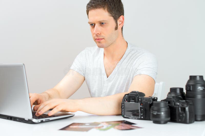 Photographer. stock image. Image of attractive, magazine - 54140977