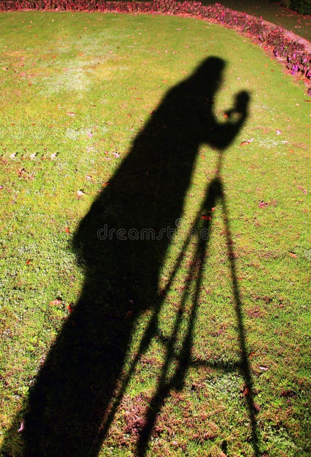 Photographer Shadow stock image. Image of night, camera - 4581219