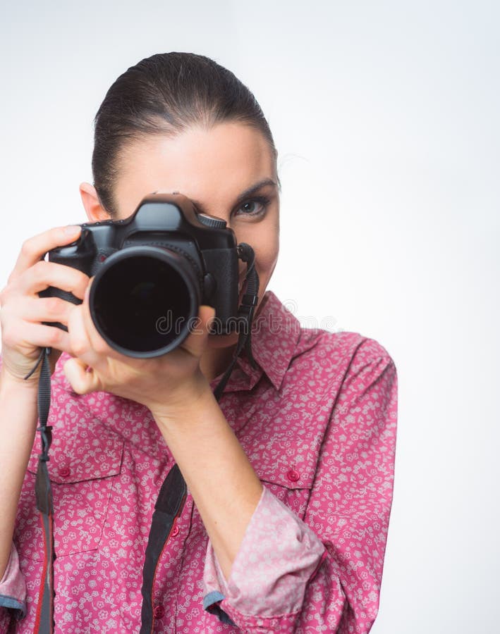 Photographer shooting stock image. Image of confident - 53156761