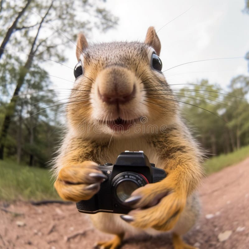Photographer Squirrel, 360 Degrees Camera, AI Generative Stock Photo ...