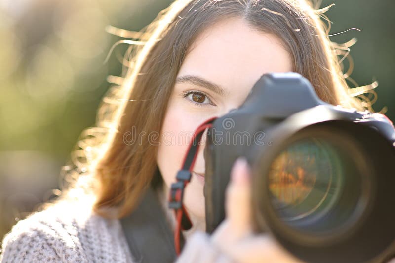 Photographer Taking Photo with Dslr Camera Stock Photo - Image of dslr ...