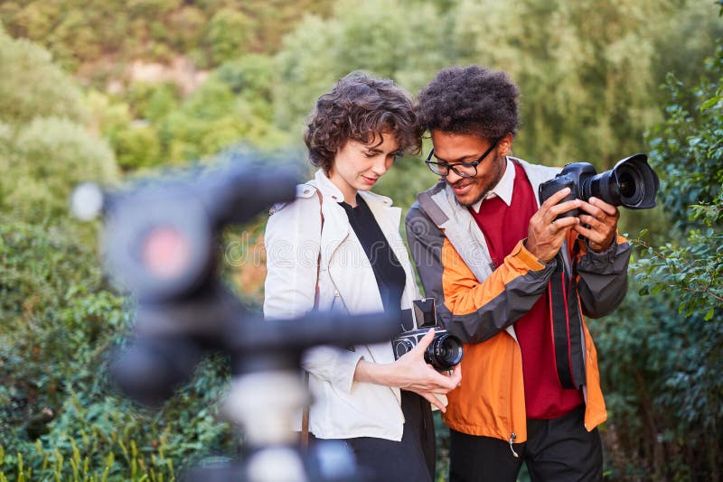 Photographer with Team and Art Director at Picture Selection Stock ...