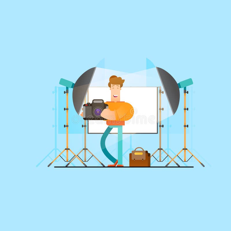 Photographer Working Model Stock Illustrations – 355 Photographer ...