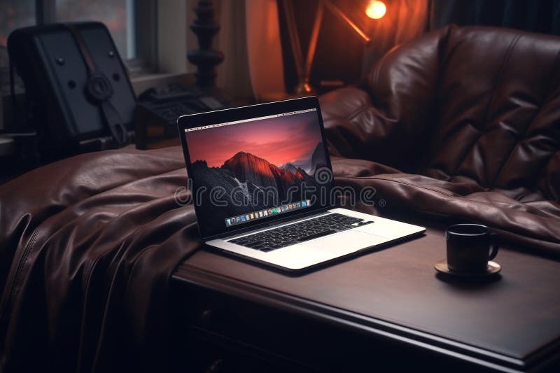 Photographers Workstation. Desk for Creative Work with Computer, Books ...