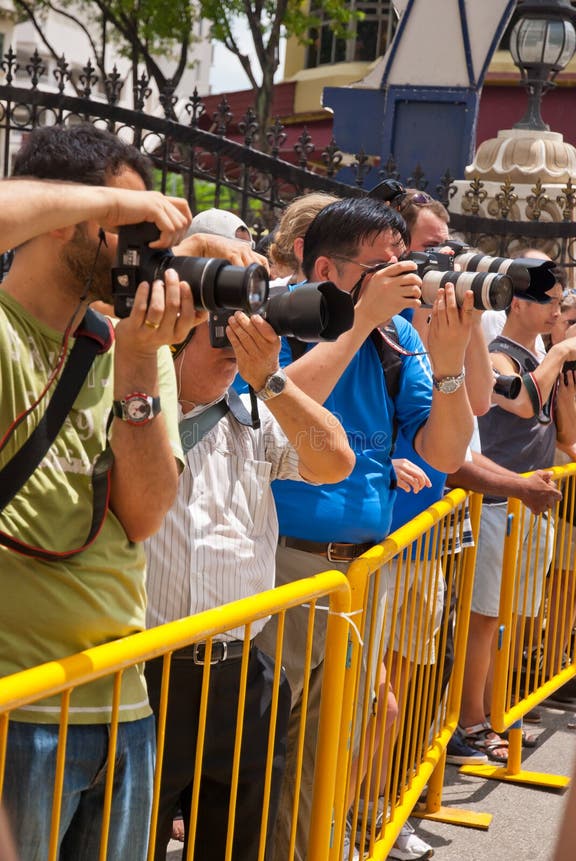 Photographers at event editorial stock photo. Image of religion - 21000953