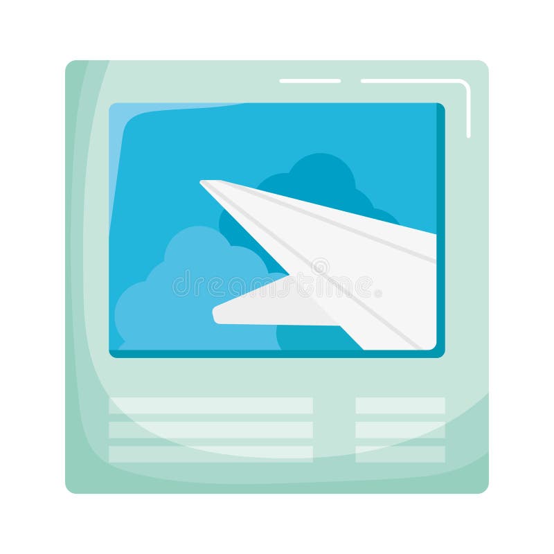 Photographic of Airplane Wing Stock Vector - Illustration of album ...