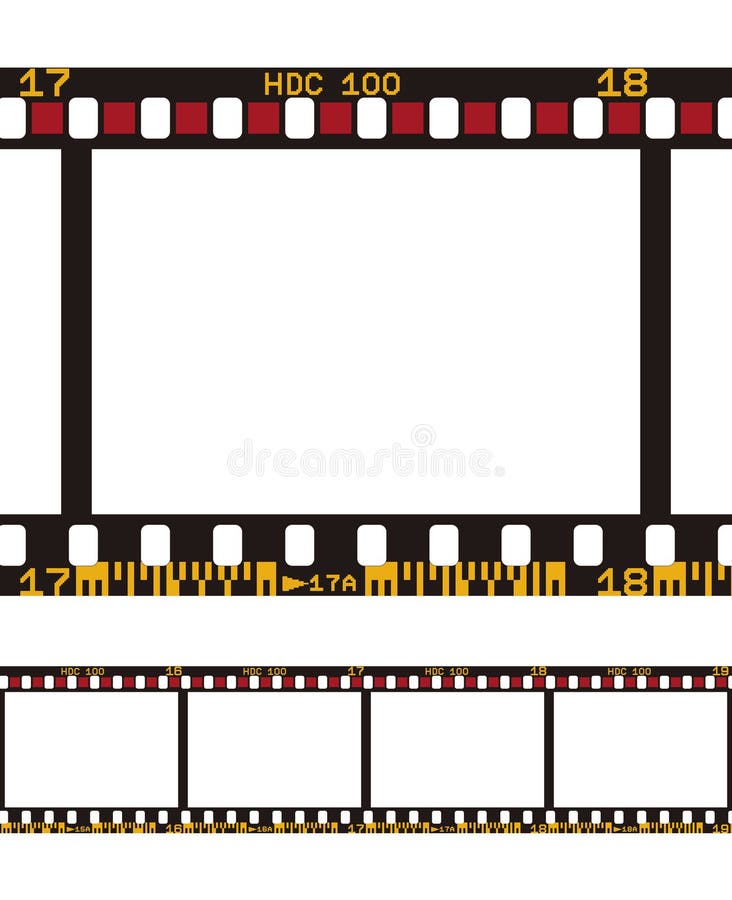 Photographic Analog Film Border Stock Vector - Illustration of white ...