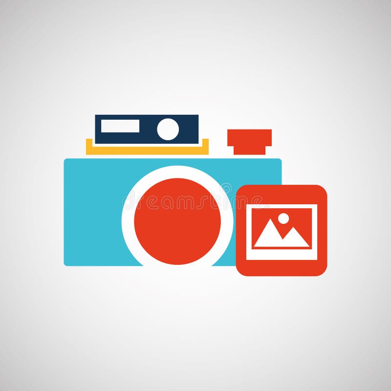 Photographic camera design stock illustration. Illustration of isolated ...