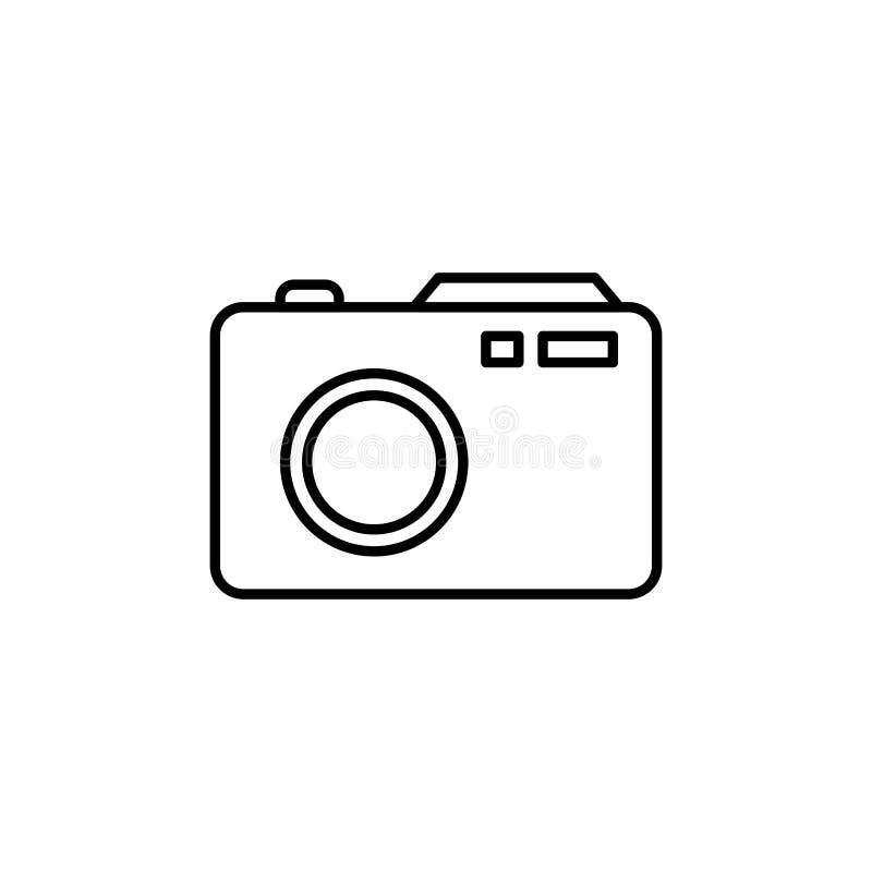 Photographic camera symbol stock illustration. Illustration of optical ...