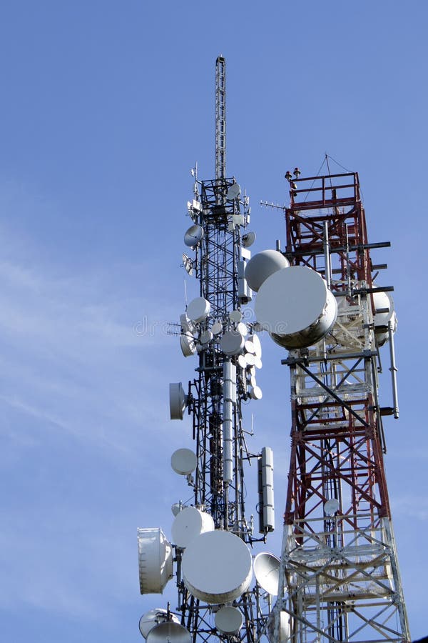 Photographic Documentation of Antennas for Telecommunications Stock ...