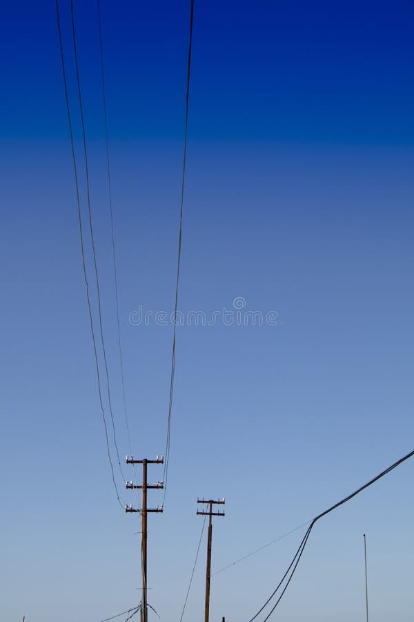 Photographic Documentation of an Old Power Line Stock Image - Image of ...