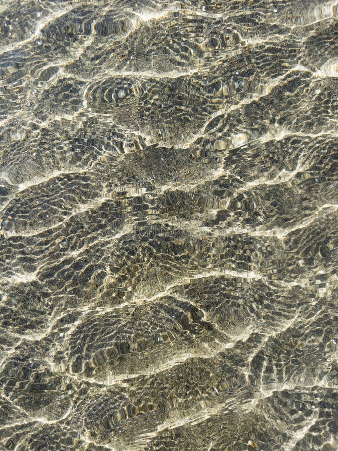 Photographic Documentation of Sun Ripples on Shallow Water Stock Photo ...