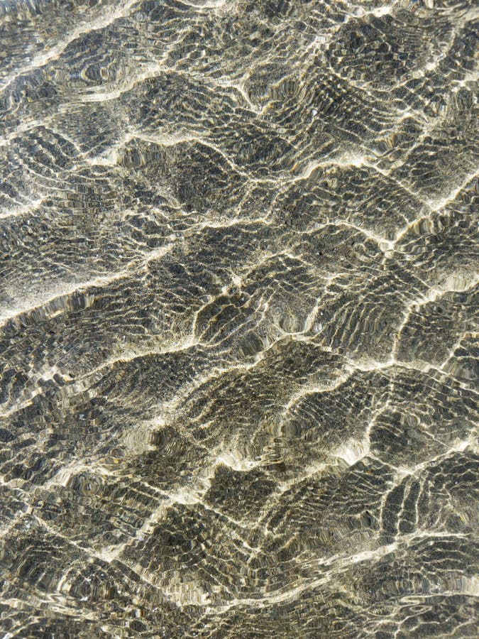 Photographic Documentation of Sun Ripples on Shallow Water Stock Image ...