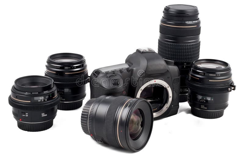 Interchangeable Lens Digital Camera Stock Photo - Image of metal, alloy ...