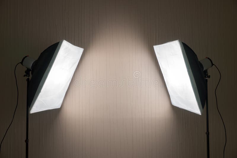 Photographic LIghting - Two Professional Studio Lights with Soft Boxes ...