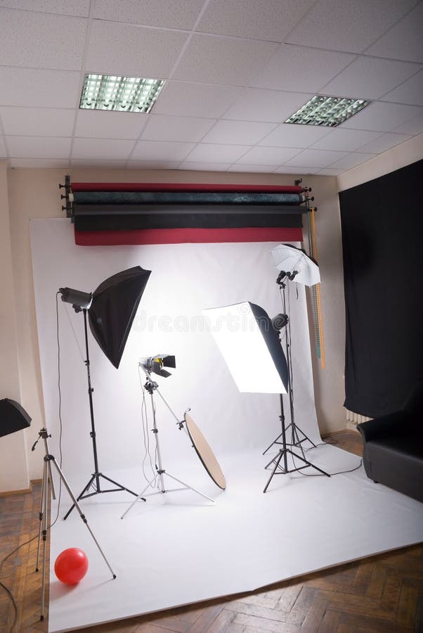 Photographic studio stock photo. Image of light, business - 12790778